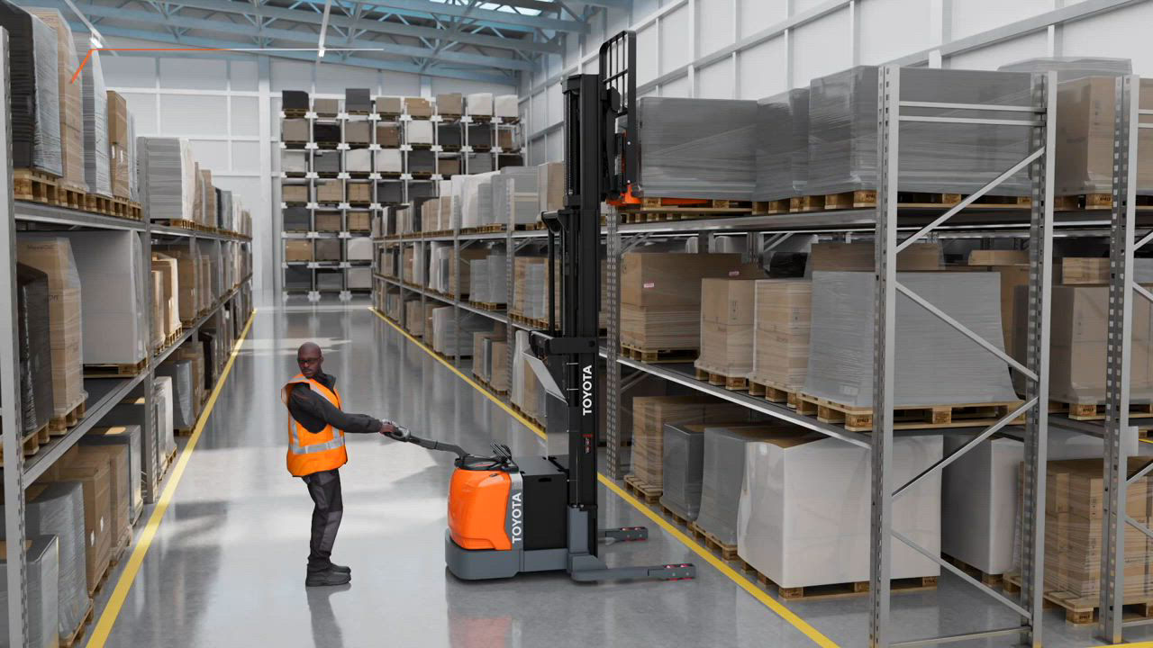 Walkie Reach Stacker | Material Handling Solutions | Toyota Forklifts